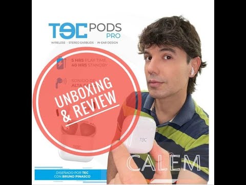 Review y unboxing de Audifonos bluetooth TEC PODS PRO - YouTube