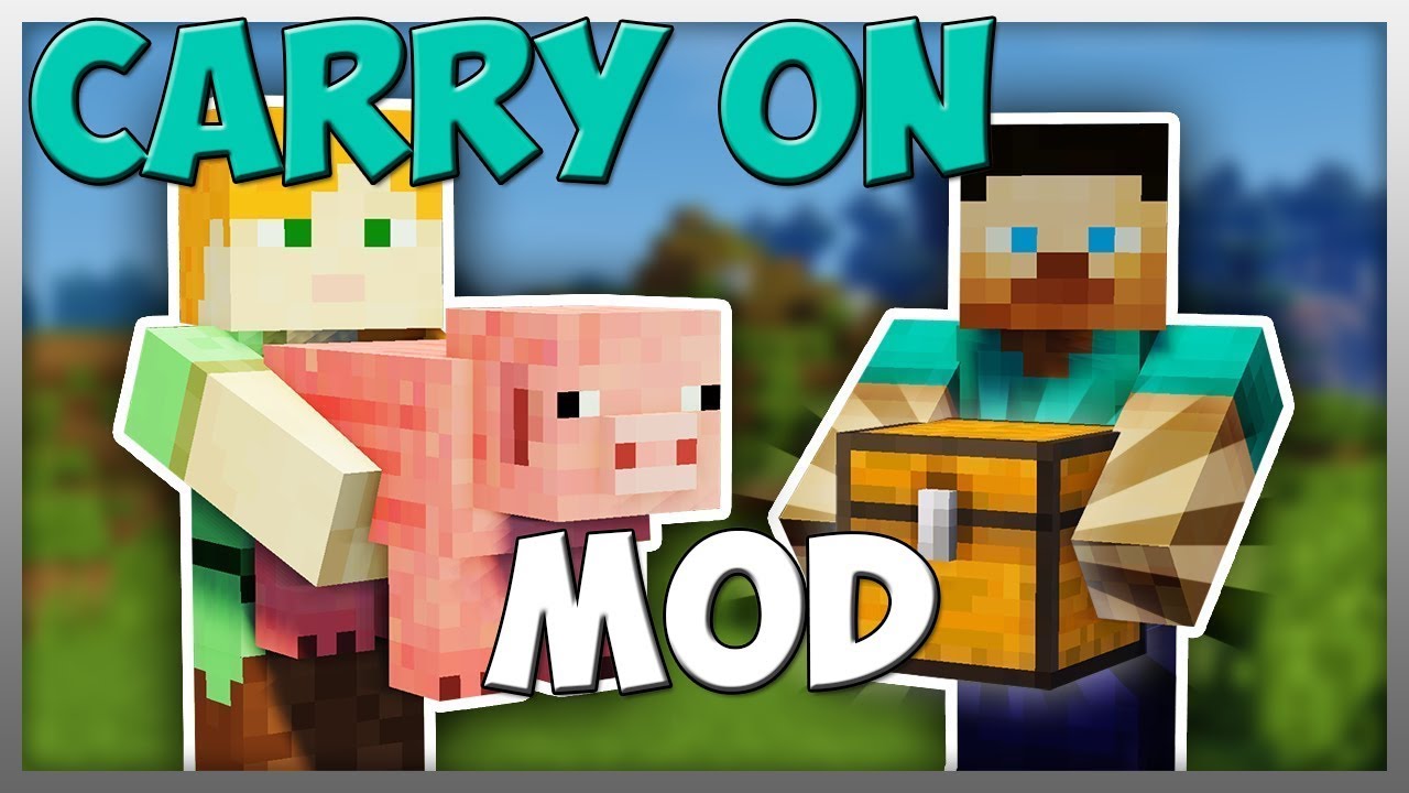 Minecraft Mod | CARRY ON MOD 😱 | MOVER OBJETOS EN MINECRAFT 👈 - YouTube