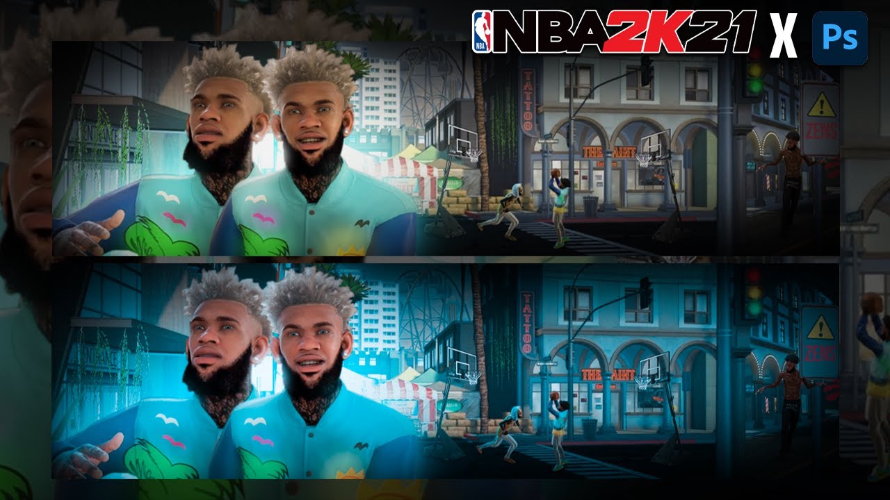 Photoshop Tutorial: How To Make NBA 2K21 Banner! In Depth 2K21 Banner ...