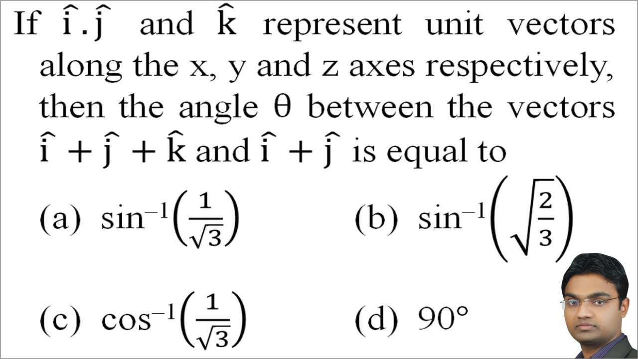 If i .j and k represent unit vectors along the x, y and z axes ...