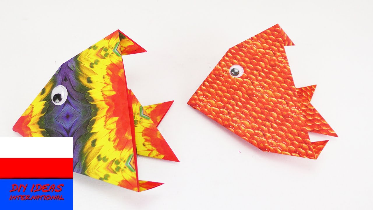 Origami | kolorowa ryba z origami | origami dla początkujących - YouTube