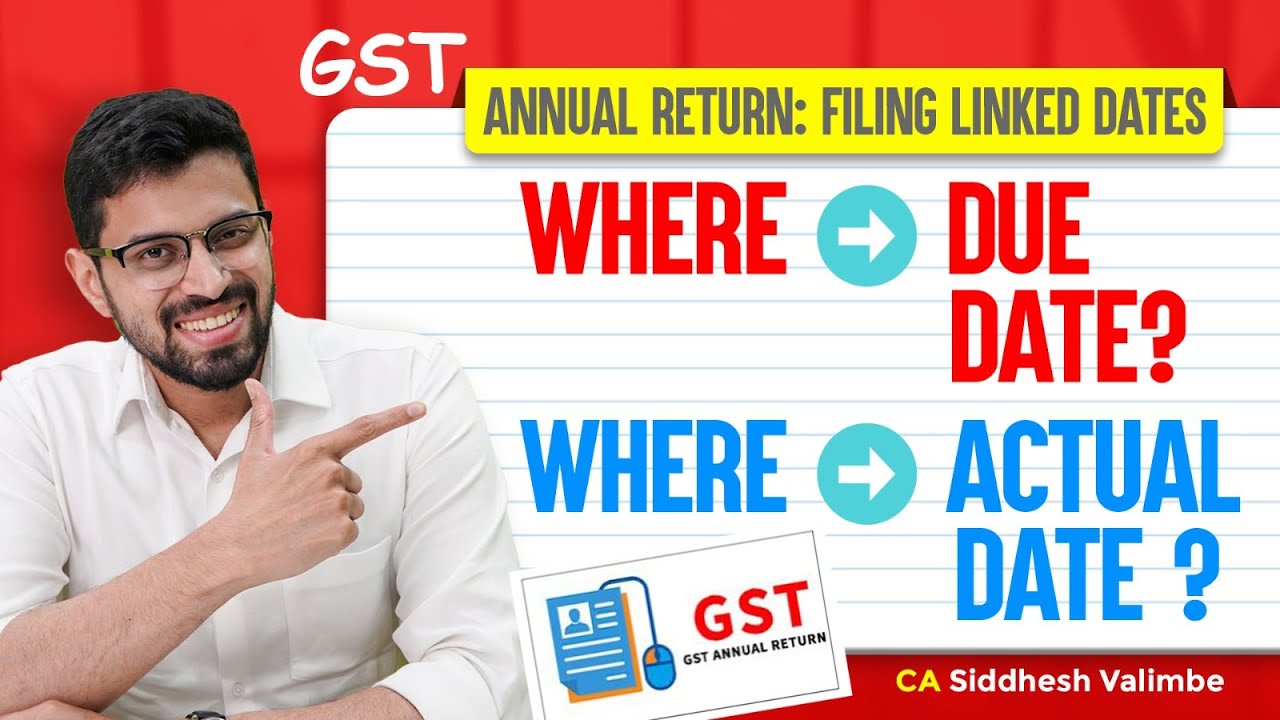 Annual Return GST: Due or Filing Date? | GST Shot CA Siddhesh Valimbe ...