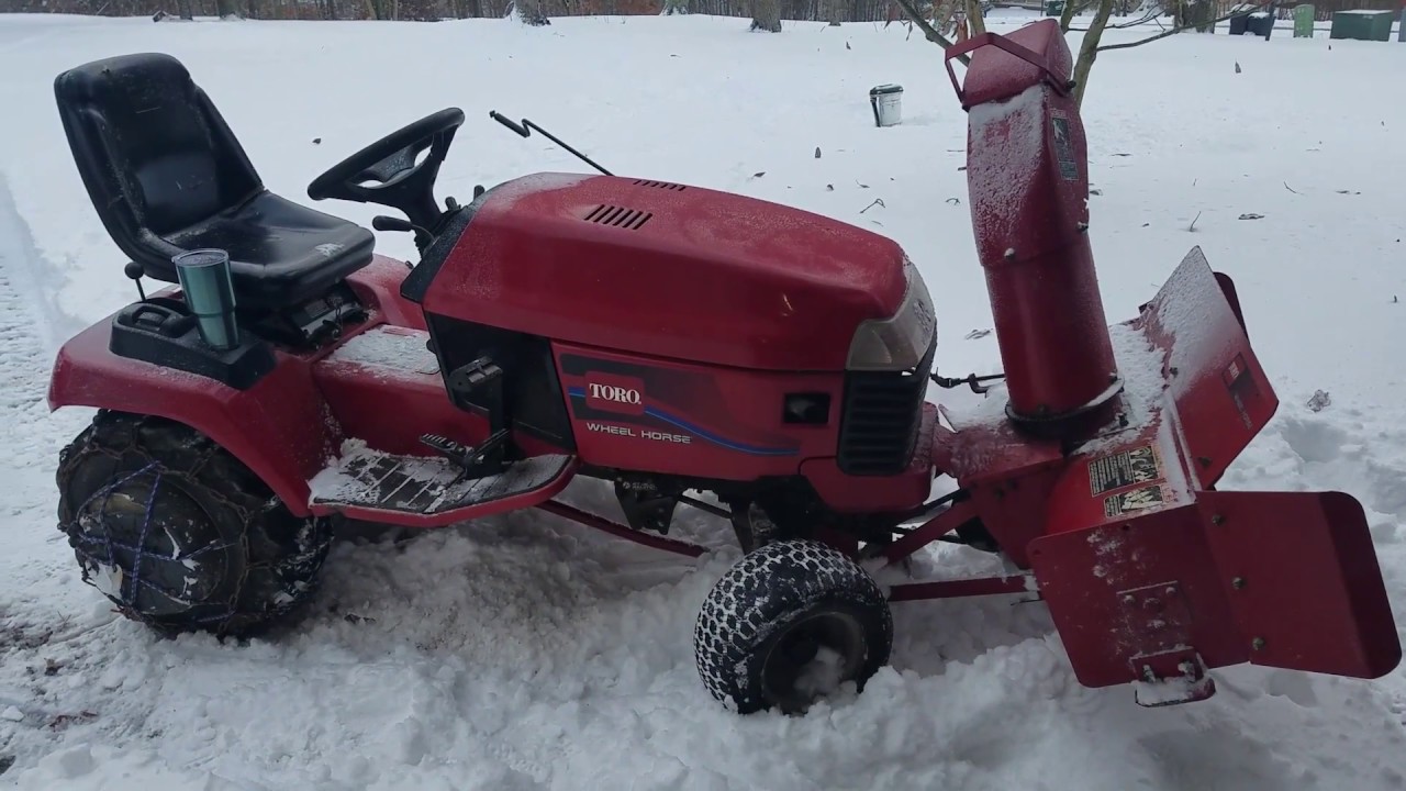 Wheel Horse 522xi Winter 2018 - YouTube