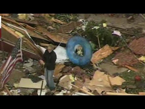 Woman hides in freezer to avoid tornado