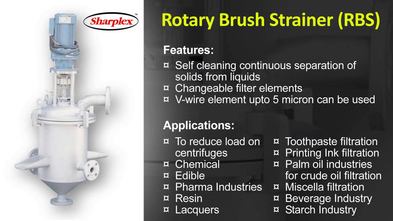 Rotary Brush Strainer (RBS) - YouTube