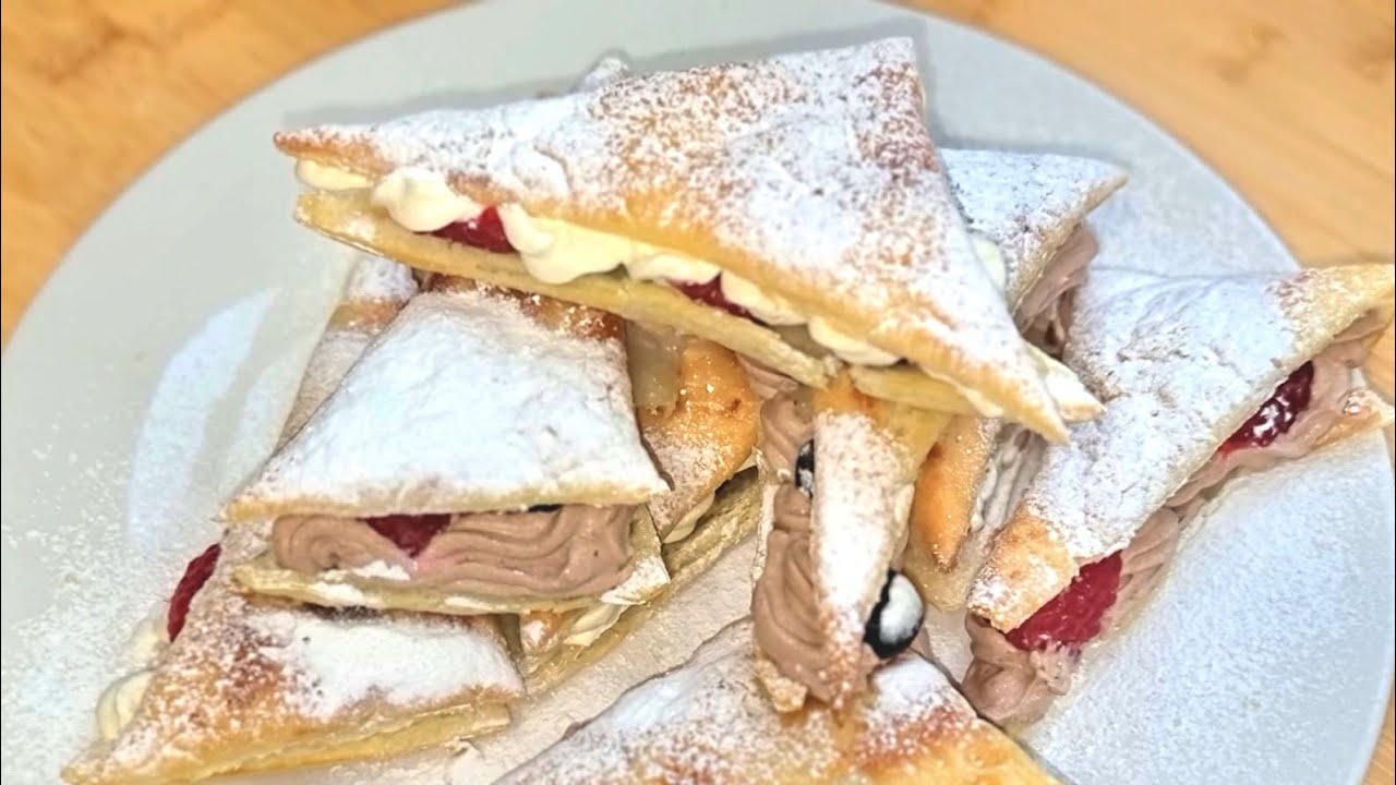 Double cream puff pastries, easy dessert you can make it perfect the ...