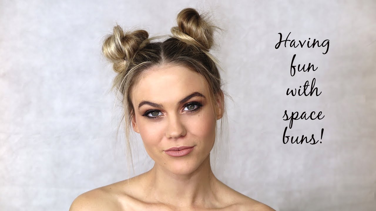 Double the fun with how to create space buns! - YouTube