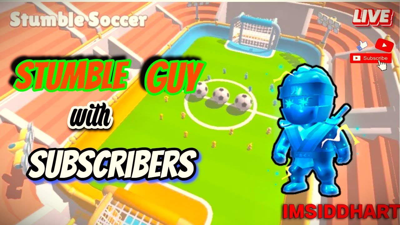 🔴 STUMBLE GUYS ME MAZA AND CUSTOM | STUMBLE GUYS LIVE @IMSiddhart - YouTube