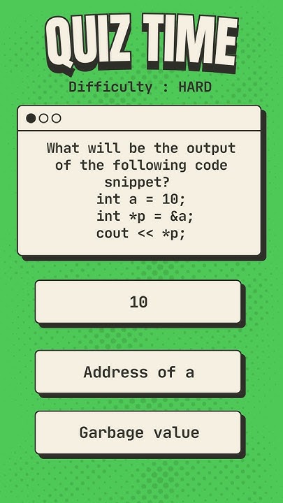 C++ Hard Quiz challenge on Pointers | Guess the correct answer ...