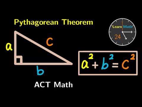 ACT Math - Pythagorean Theorem - Word Problem - YouTube