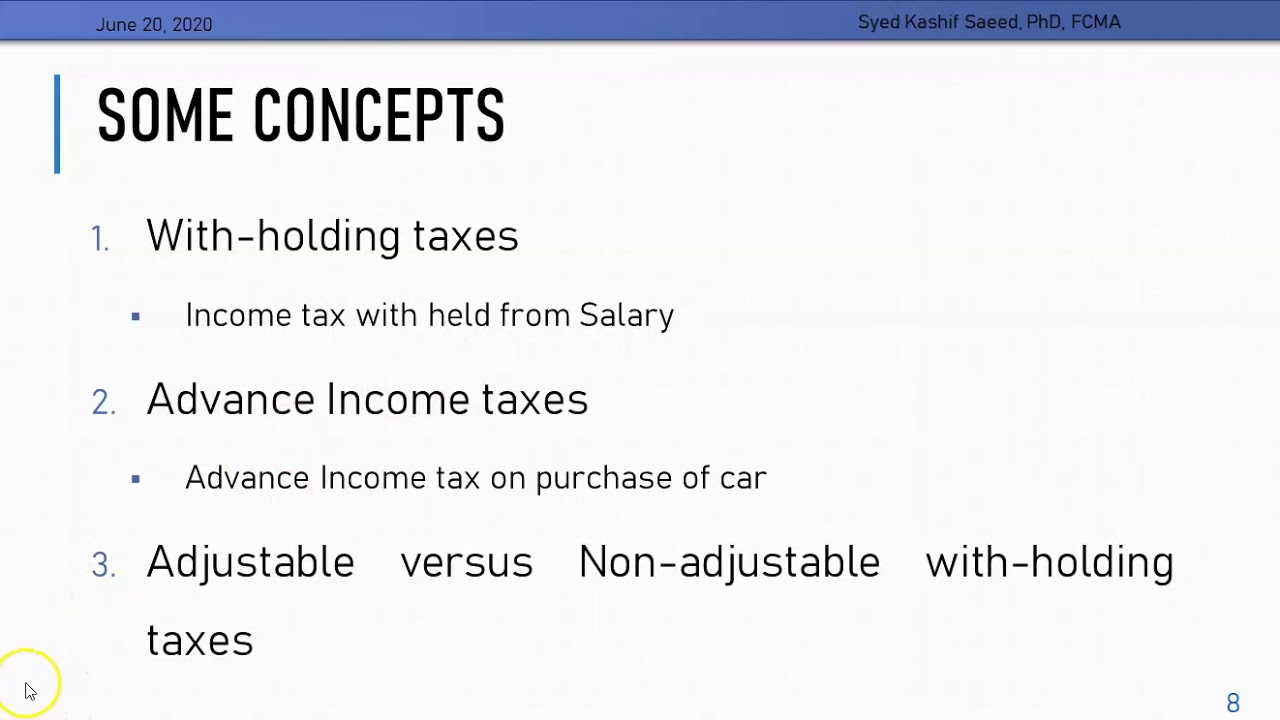025 - Income Tax in Pakistan - Final Tax Regimes and Normal Tax Regime ...