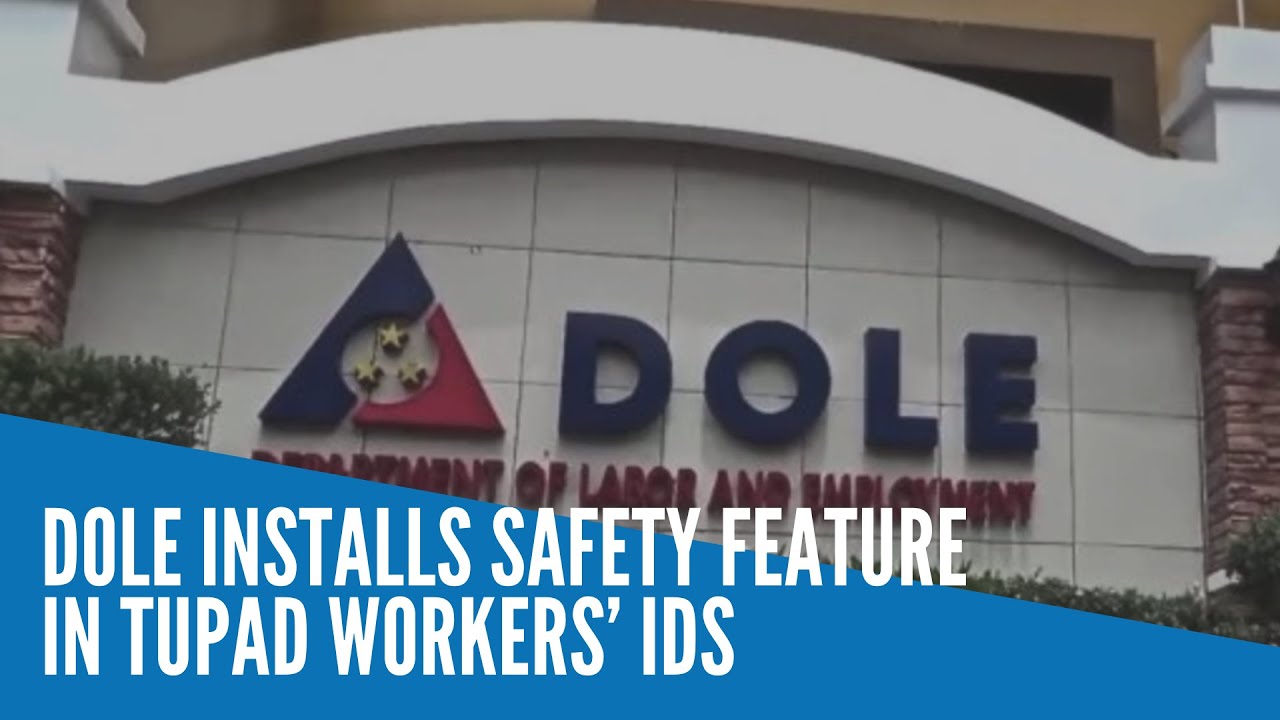 DOLE installs safety feature in TUPAD workers’ IDs - YouTube