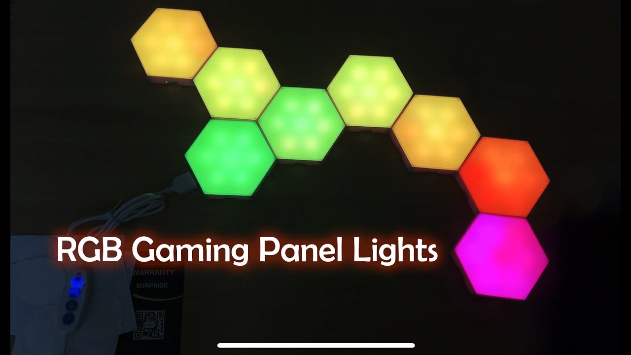 Hexagon Gaming LED Panel Lights Unboxing and Installation - YouTube