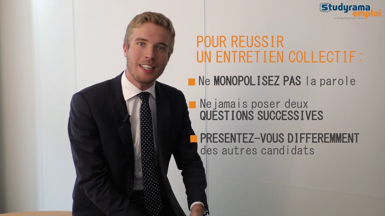 Réussir un entretien collectif - YouTube