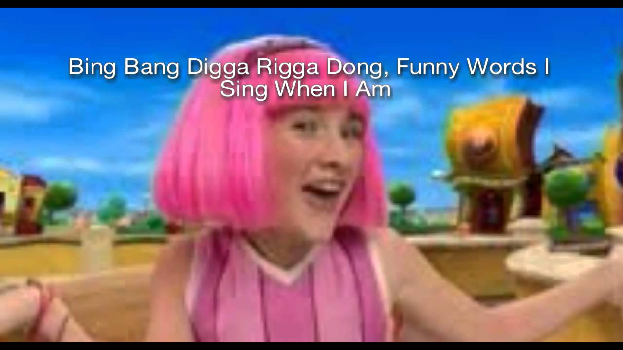 Lazytown Bing Bang (Karaoke With Lyrics) - YouTube