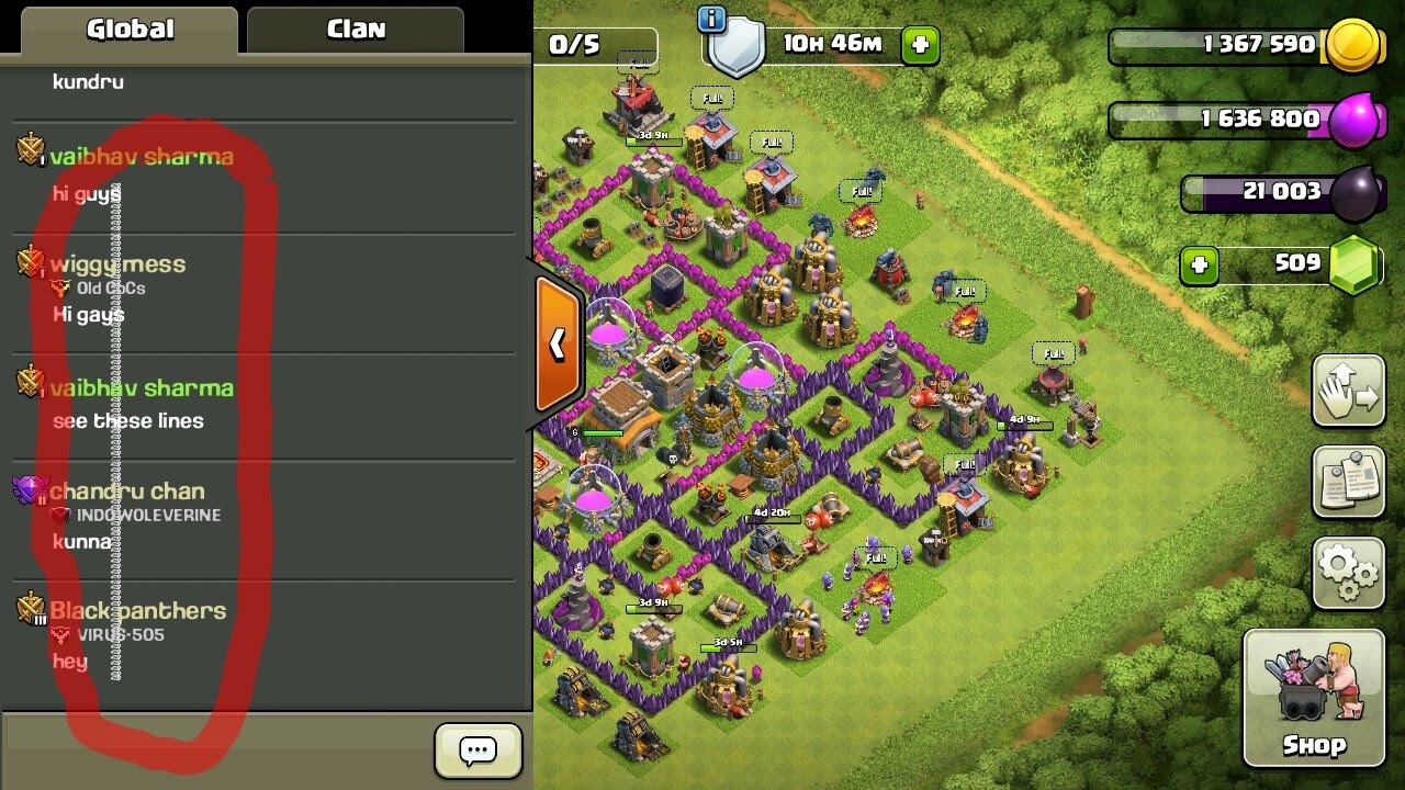 How to make designer lines on coc global chat - YouTube