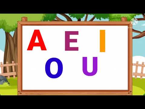 Vowels with cartoon//kids with play//study for kids//learn by kids with ...