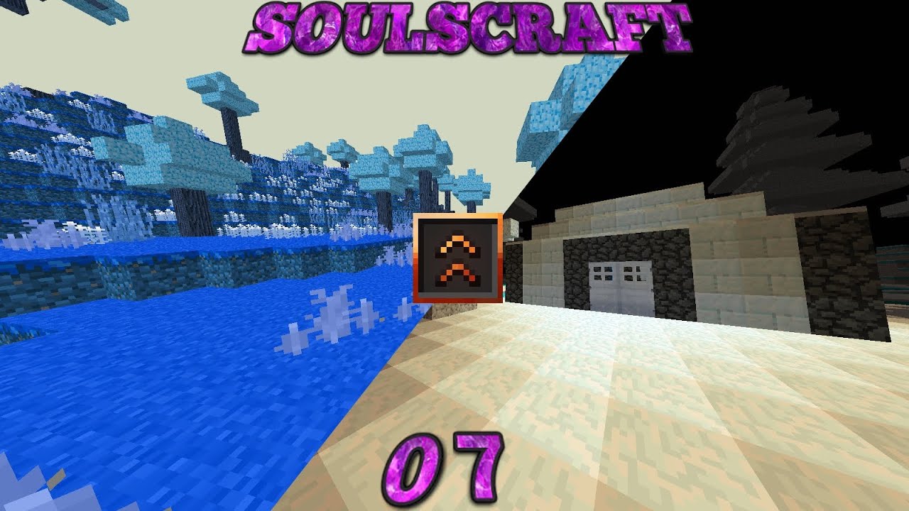 заснежье,дикий лес и синаловое улучшение ,soulscraft №7. майнкрафт ...