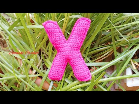 Capital letter 'X' Crochet || Satabdi Crochet || With English subtitles ...