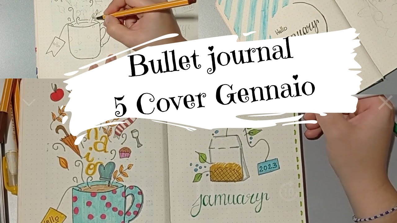 Bullet journal 5 Cover Gennaio #idee #bulletjournal #cover #setup - YouTube