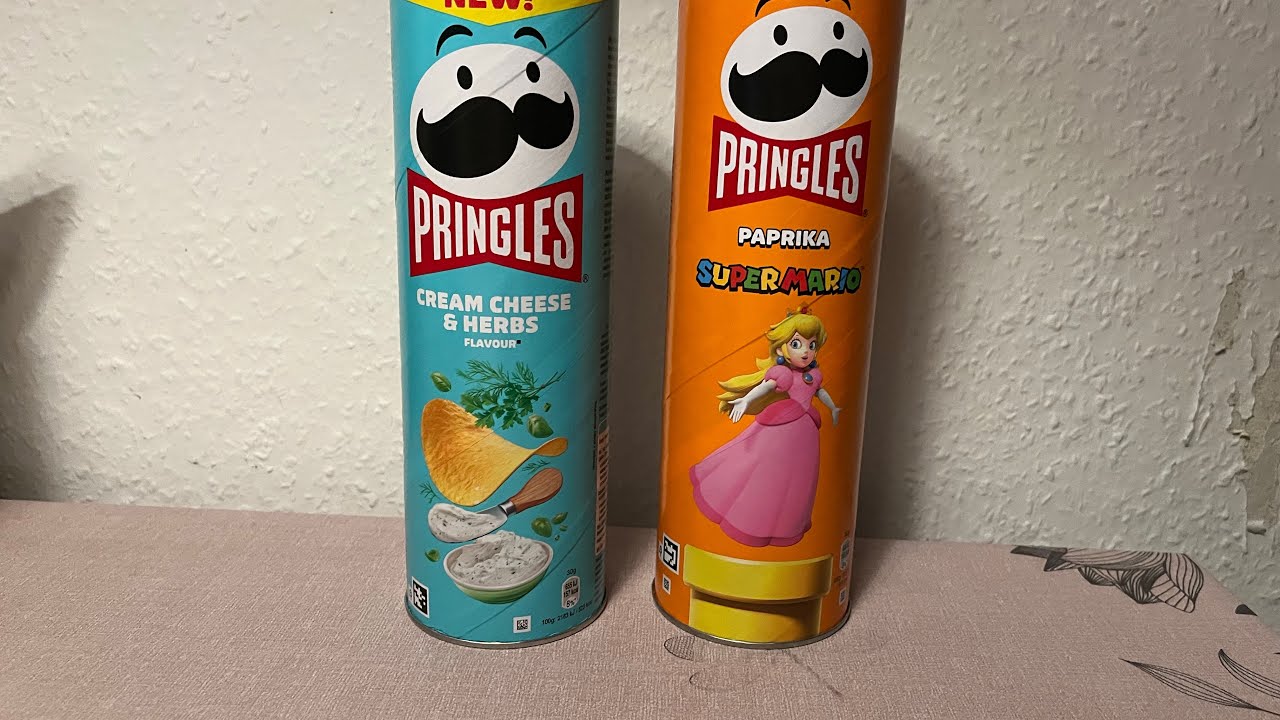Pringles paprika og cream cheese & herbs - YouTube