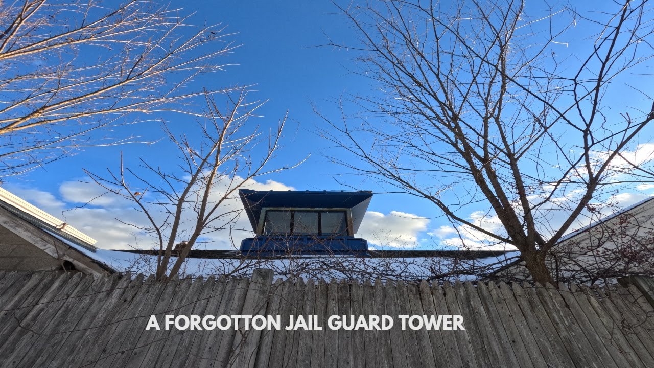 There's An Abandoned Jail Guard Tower Behind A Closed Prison On The ...