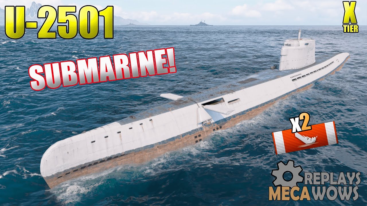 Submarine U-2501 Playing on Strait Map | World of Warships - YouTube