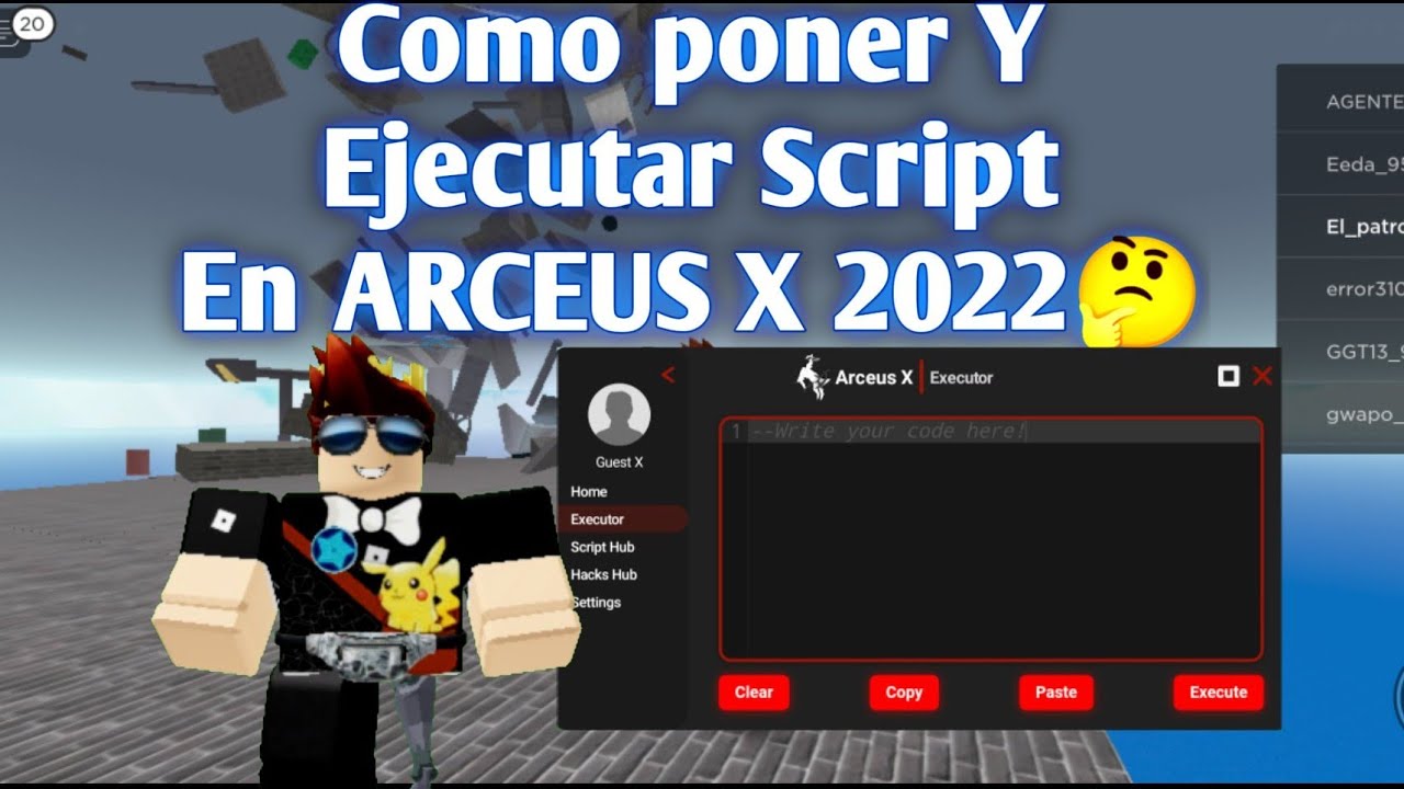 Como Poner y Ejecutar Scripts, Archivos en ARCEUS X Actualizado 2022😀 ...