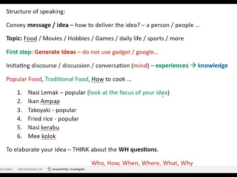 Speaking Structure - Discussion - YouTube