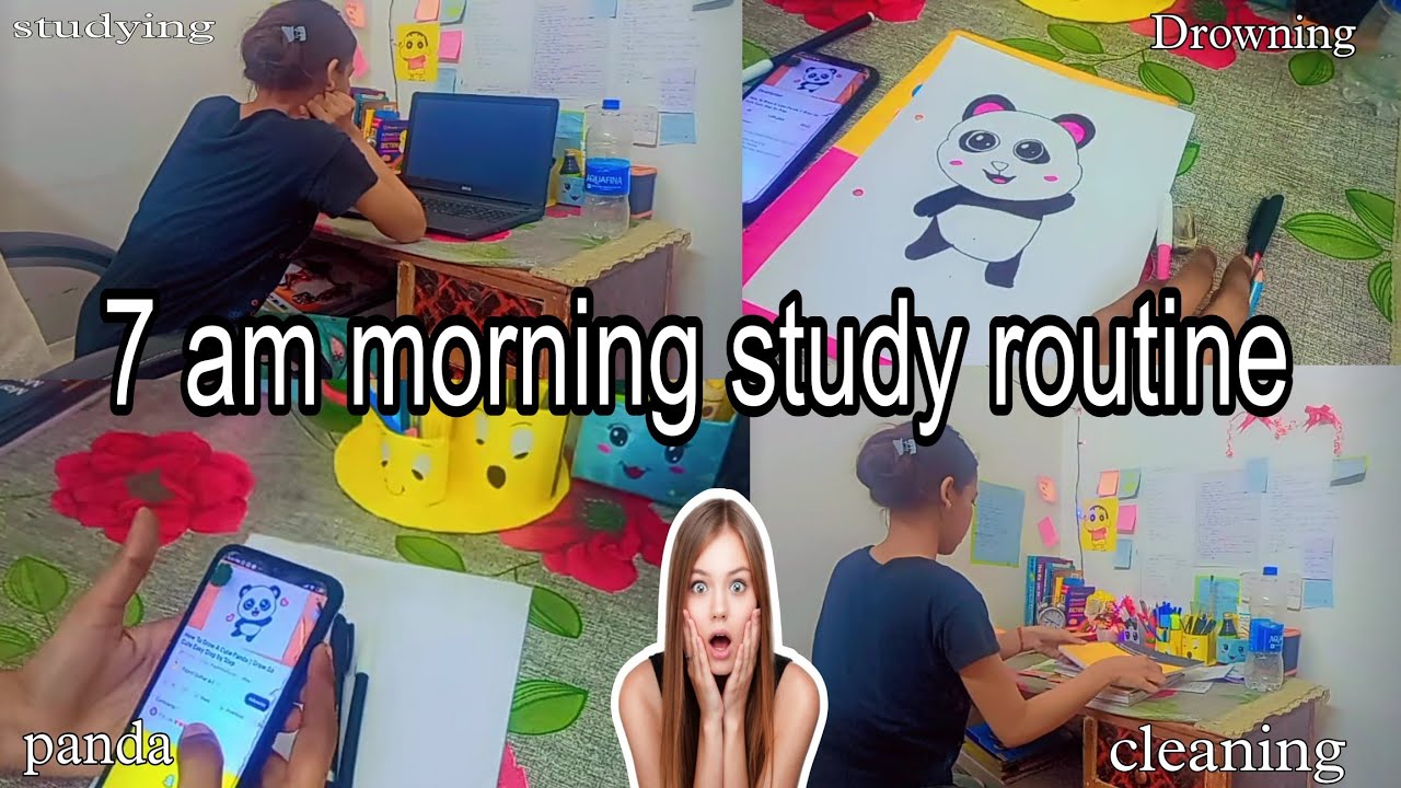 7 am study routine 🌿12th grade student 📚 waking up at 7 am #studentlife ...
