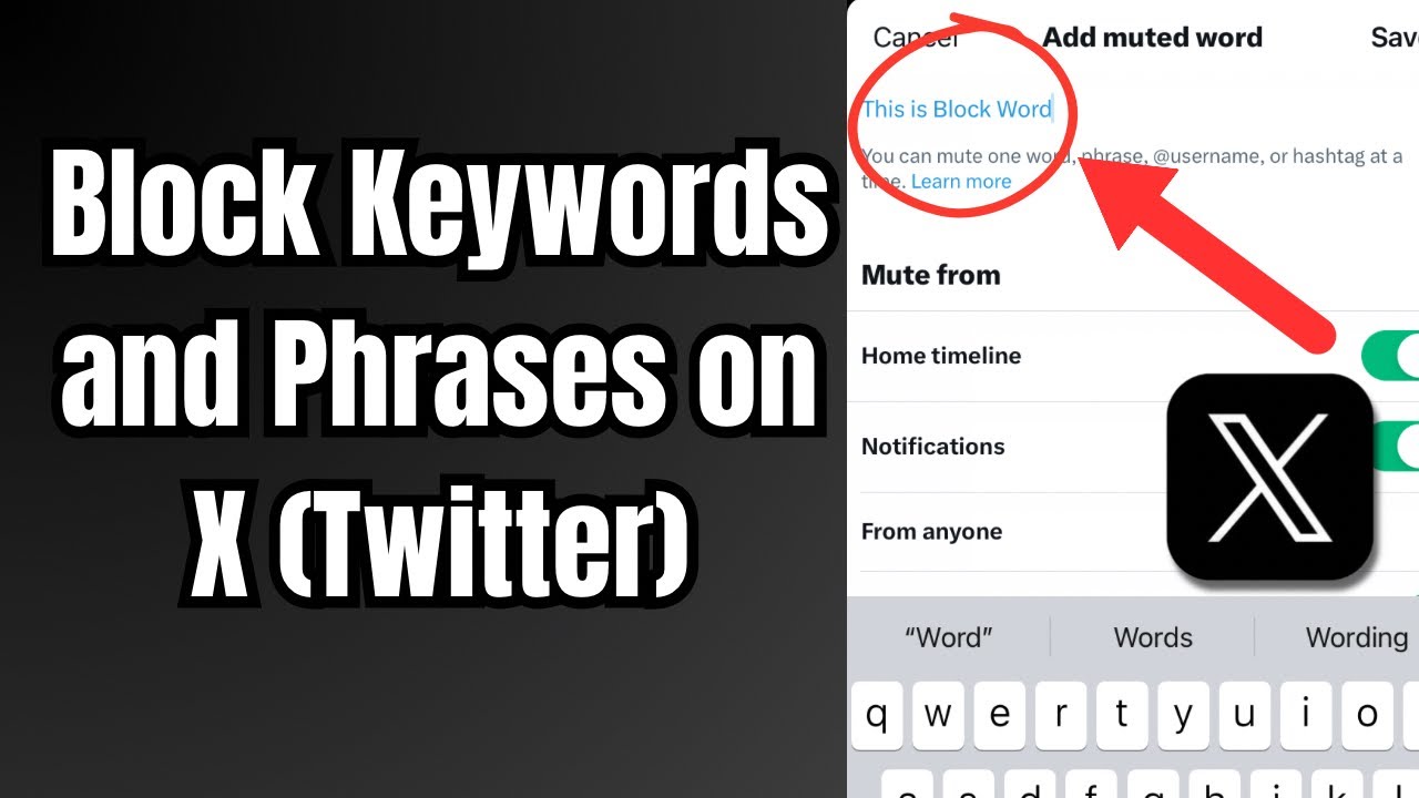 How to Block Keywords and Phrases on X (Twitter) (Updated) - YouTube
