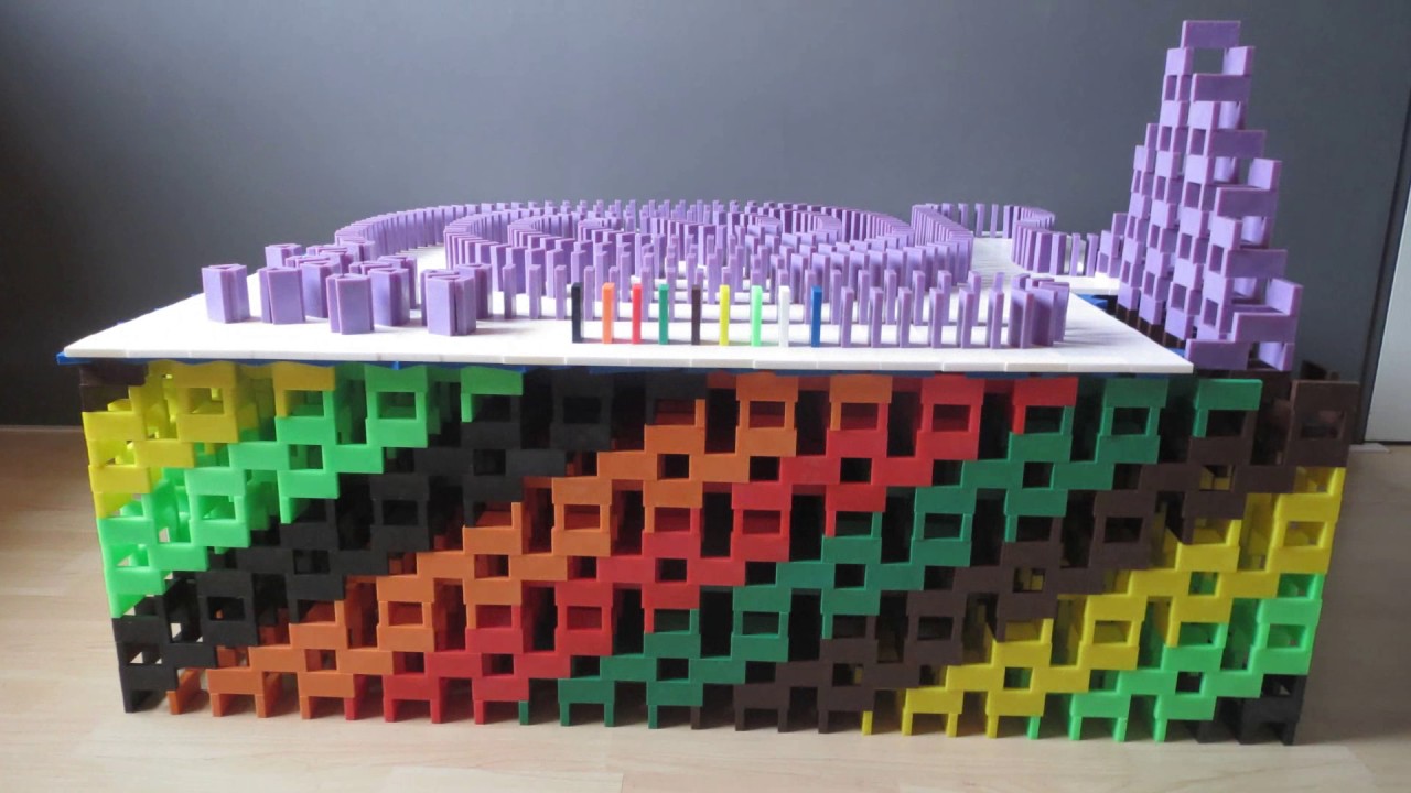 Domino Structure - The Collapsing Floor 2.0 - YouTube