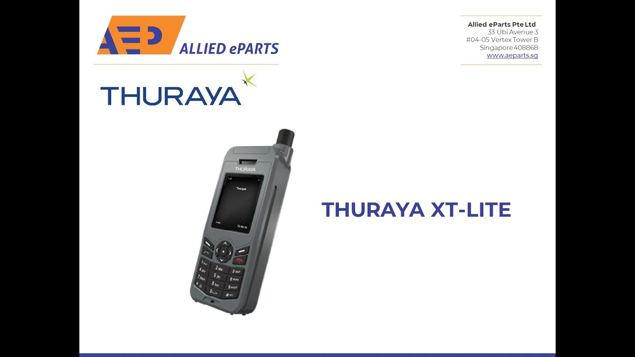 Thuraya XT-Lite Satellite Phone Video Demo - YouTube