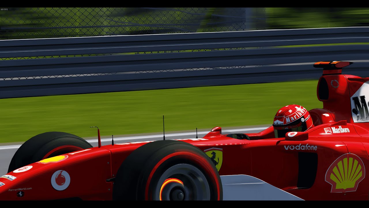 Ferrari F2004 (Slick Tyres) - Hockenheim 2001 - Assetto Corsa TV Cam ...