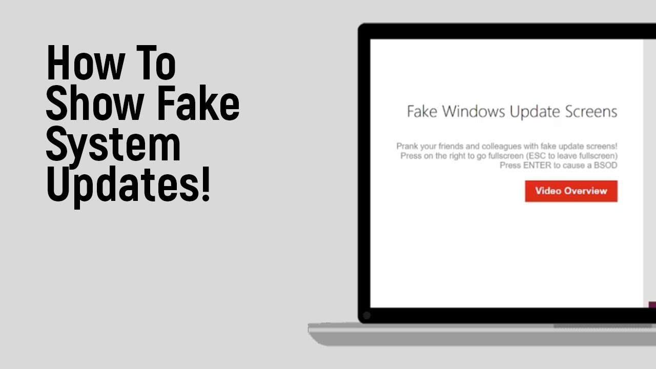 How to Show Fake System Updates [easy] - YouTube