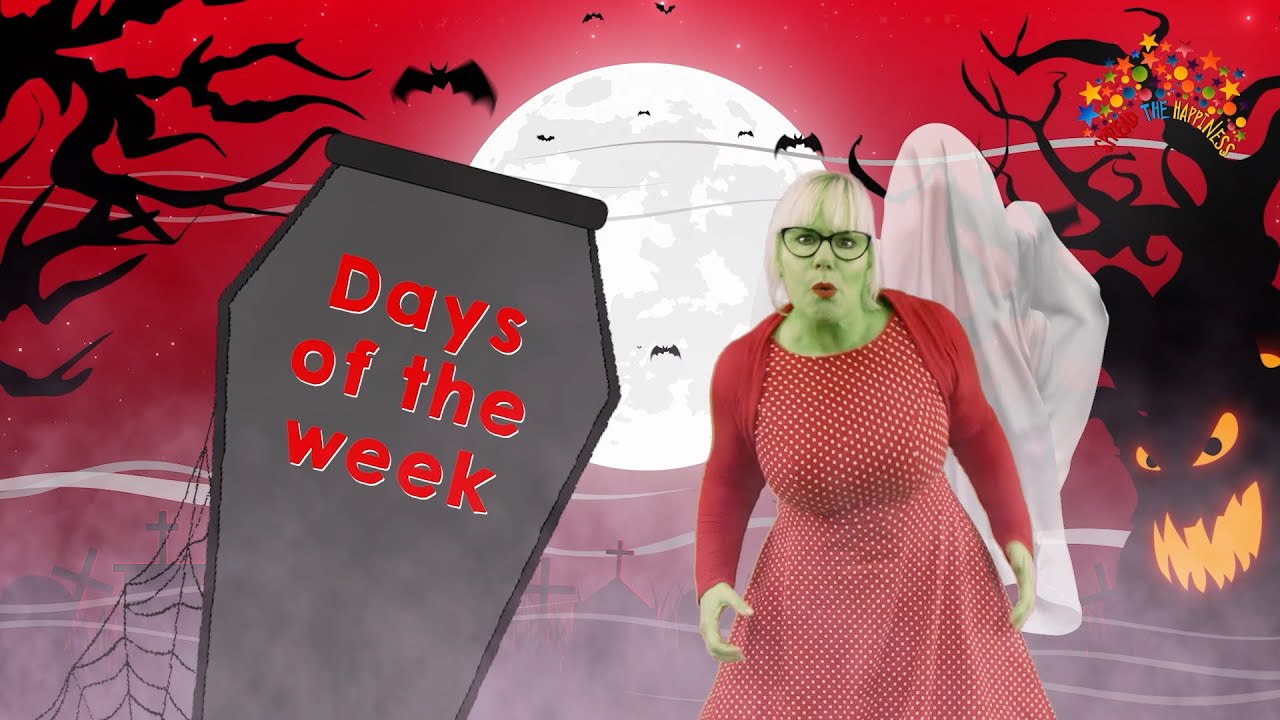 Days Of The Week Halloween Song - YouTube