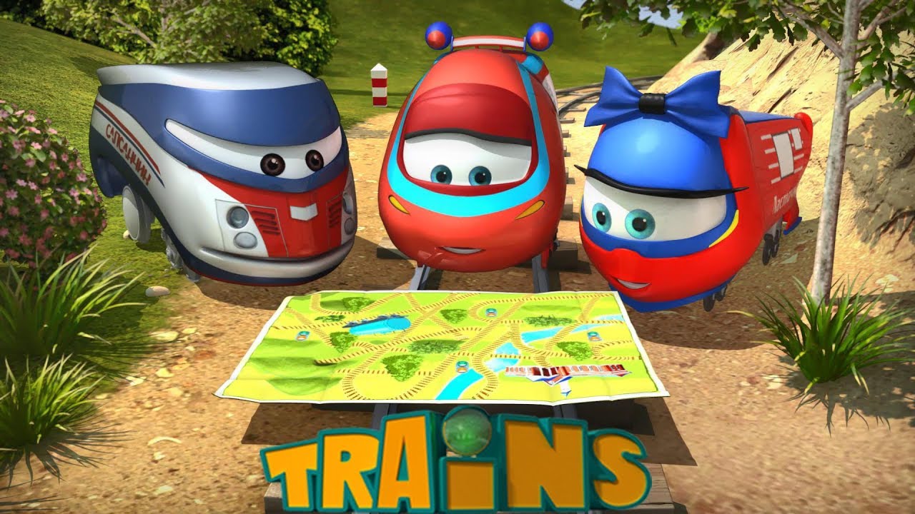 Videosammlung mit Loks Züge Trains - Animationsfilme für Kinder - YouTube