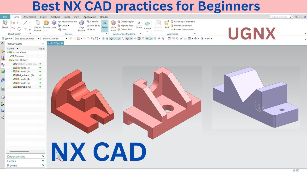 Best Siemens NX CAD Practices for Beginners - YouTube