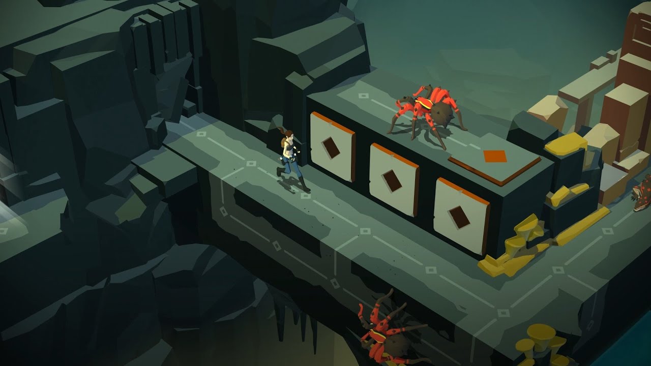 Lara Croft GO - PS4 - Chapter 3 - The Maze of Stones (Blind) - YouTube