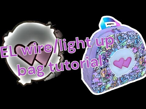 Light up belly tutorial, EL lights in bags - YouTube
