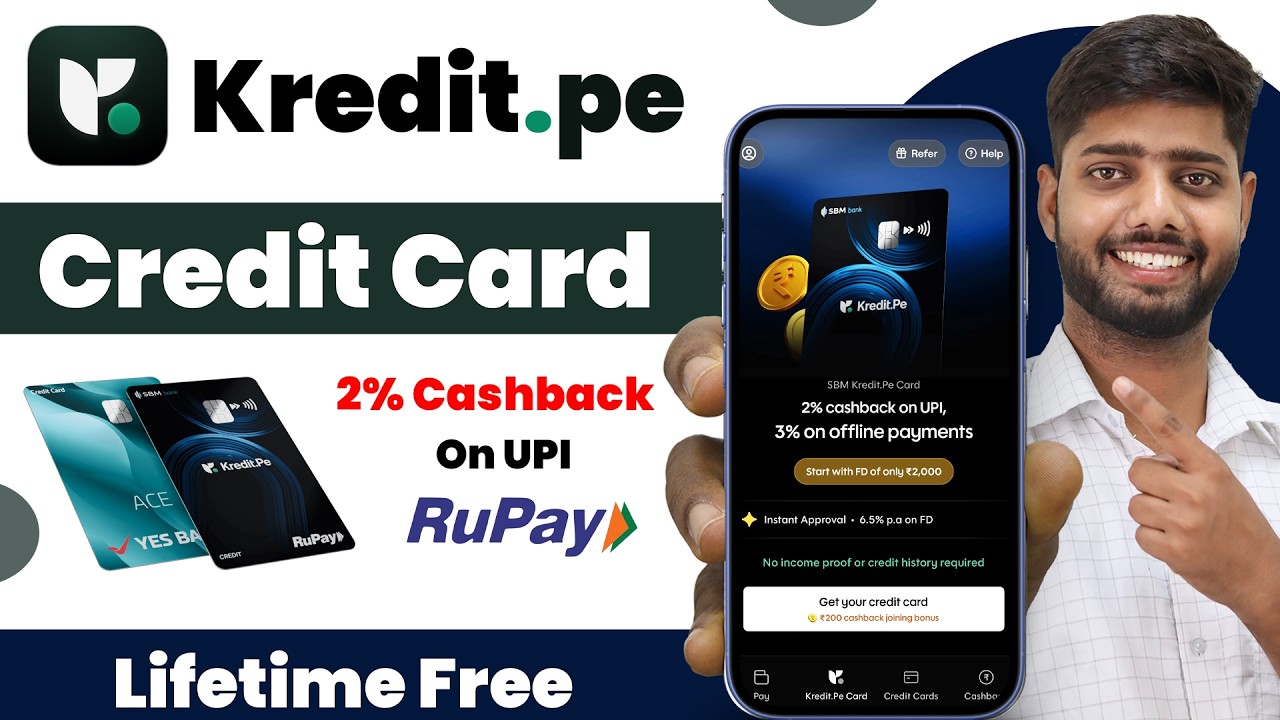 Kredit.pe credit card | 2% Cashback on upi | kredit pe rupay credit ...