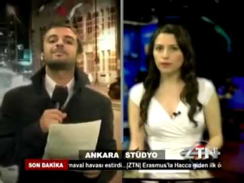 Canlı yayında Sigara içen muhabir