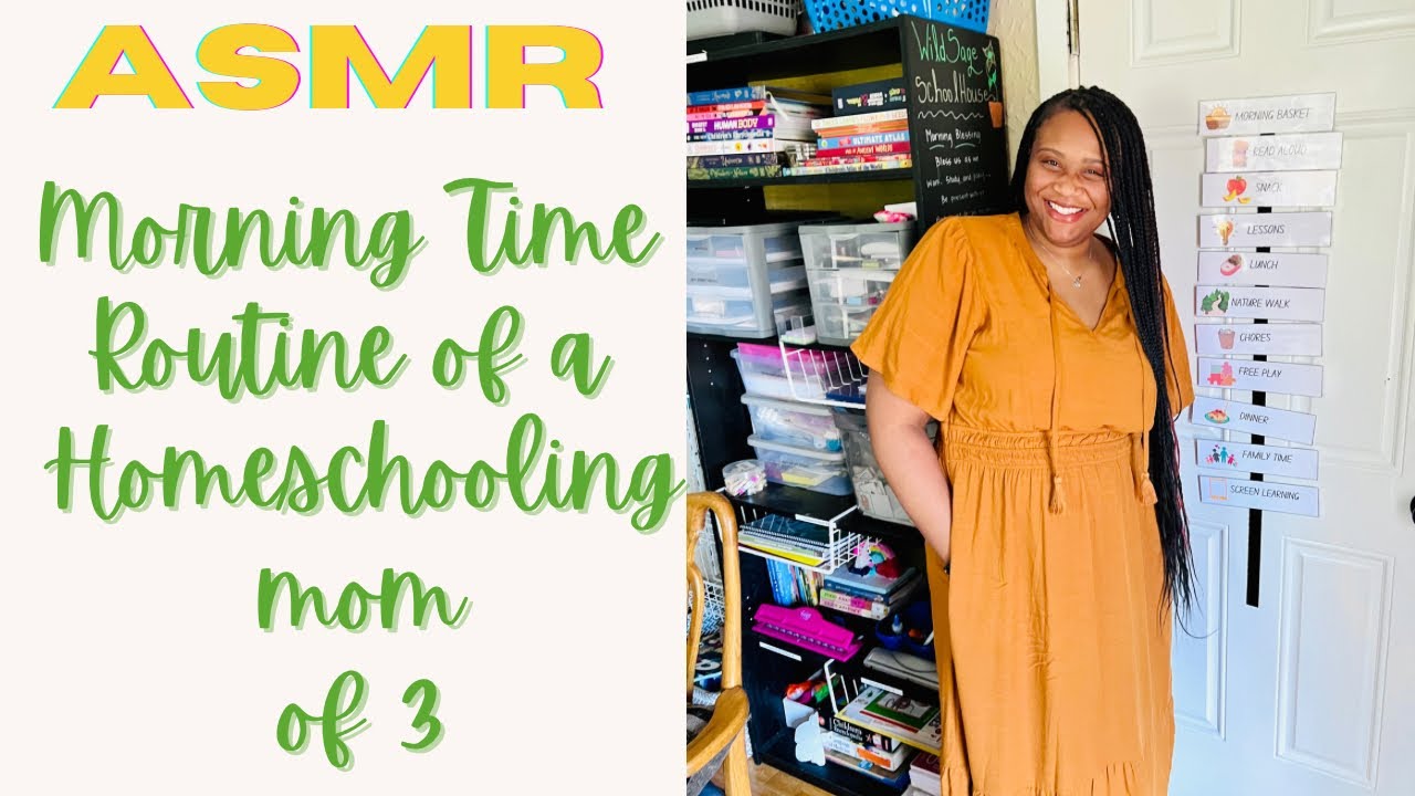 ASMR: Morning Time Routine of a Homeschooling Mom of 3 - YouTube