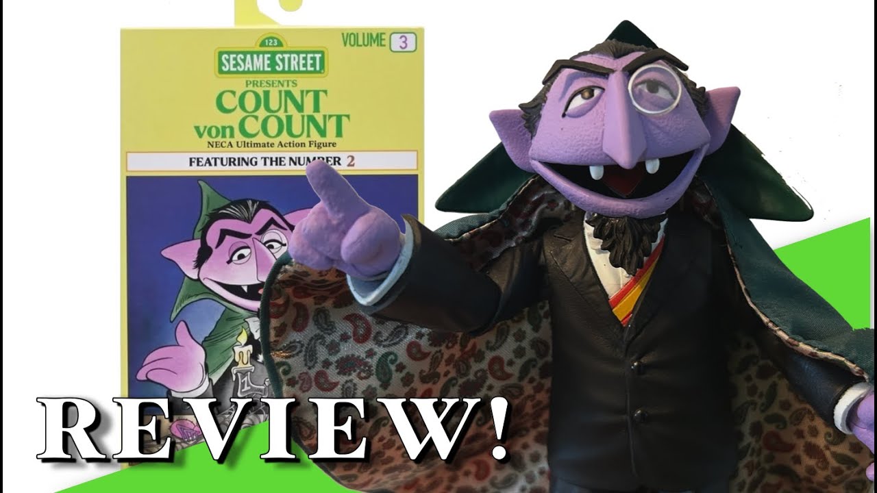 Sesame Street NECA Ultimates Count Von Count Action Figure Review - YouTube