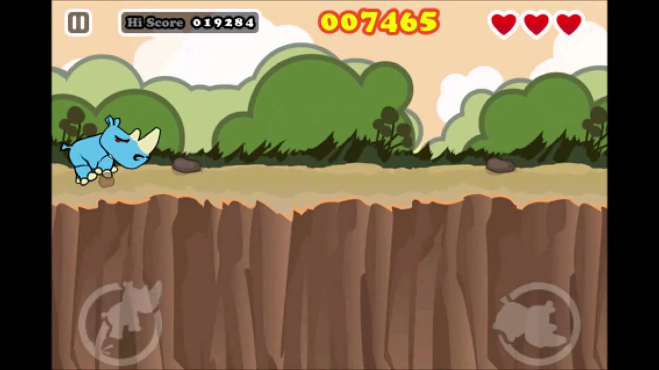 Angry Rhino Rampage - Gameplay - Trailer - YouTube