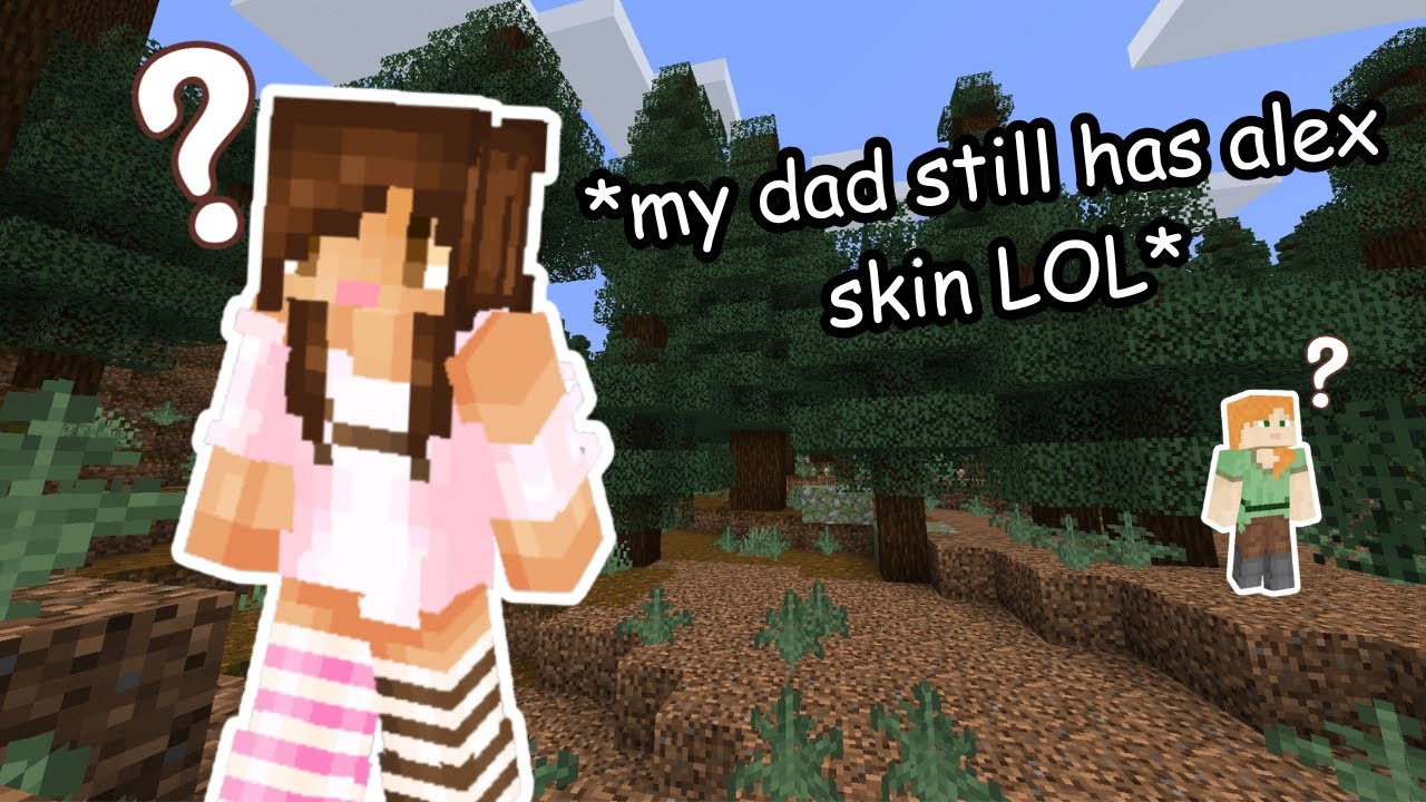 welcome to... DAD & DAUGHTER MINECRAFT! (my dad is a noob) - YouTube