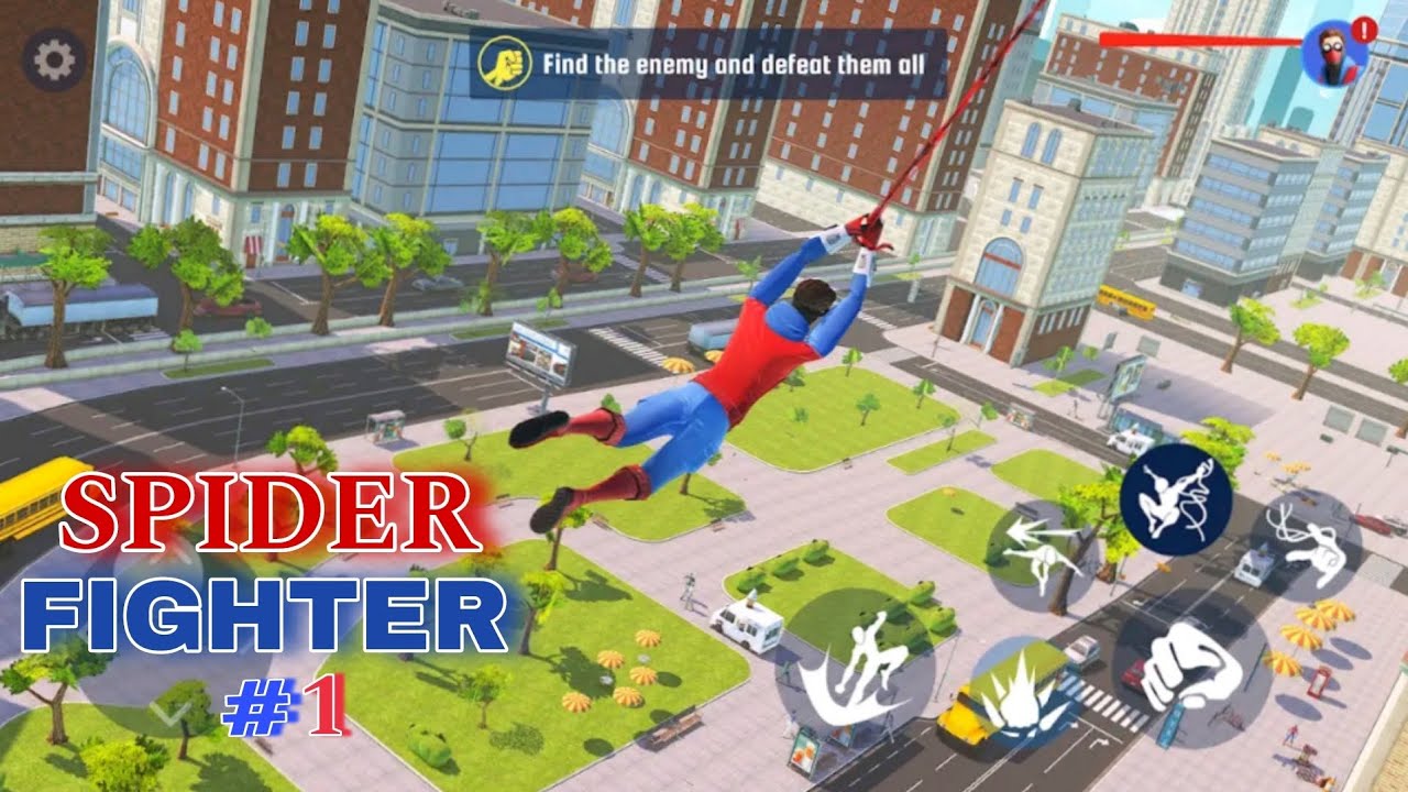 SPIDER FIGHTER #1 || SPIDER MAN MOBILE GAME || SPIDER MAN FIGHTING GAME ...