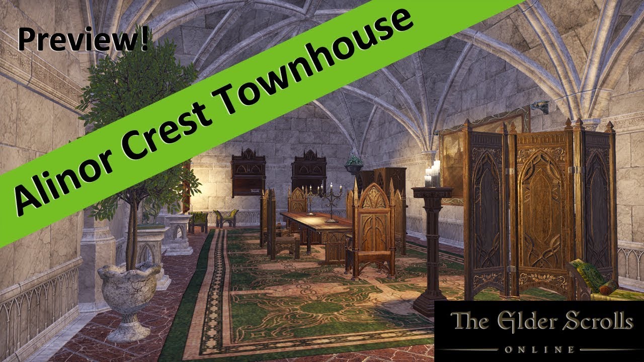Alinor Crest Townhouse Preview, Elder Scrolls Online - YouTube