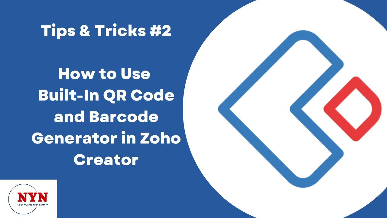How to Use Built-In QR Code and Barcode Generator in Zoho Creator | No ...