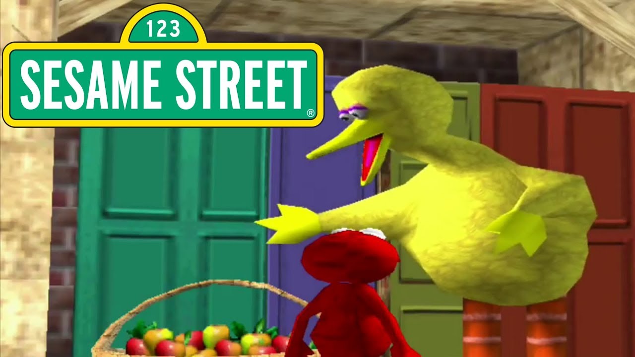 Sesame Street Elmo Discovers Letters With Big Bird - YouTube